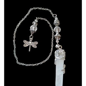 Milky Quatz Pendulum, Handcrafted Natural Stone ***bonus*** Comes With ...