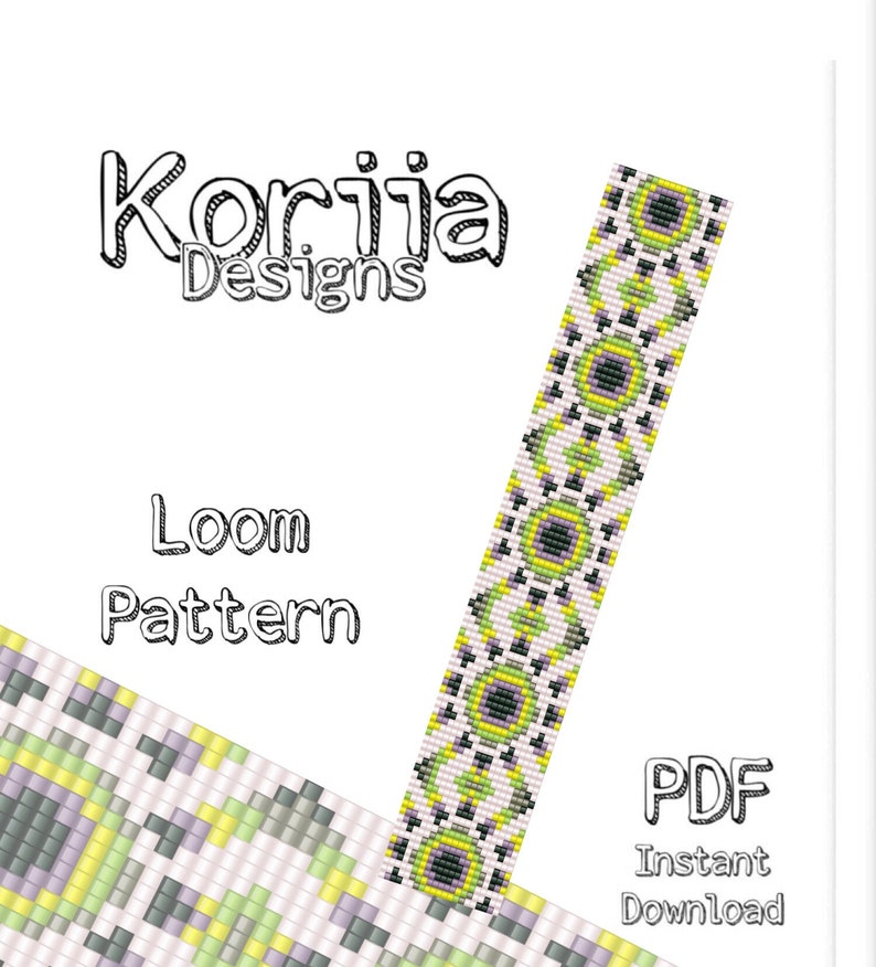 Bead Loom Pattern Beading Loom Bracelet Pattern PDF - Etsy