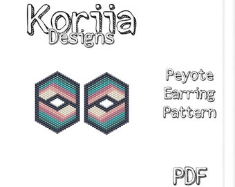 Mature 18 Peyote Stitch Earring Pattern Earrings Beaded | Etsy