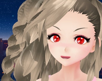 Vroid Eye Texture: Painted Red Eyes | Etsy