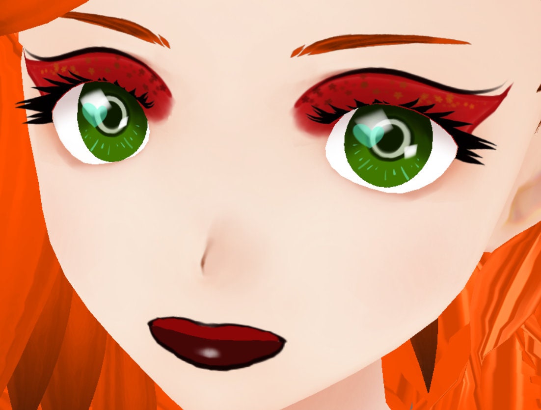 Vroid Makeup Layer: Ruby Blossom - Etsy