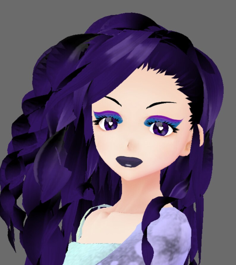 Vroid Makeup Layer: Purple Stripes - Etsy