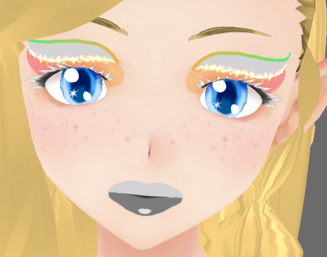 Vroid Makeup Layer: Neon Spark - Etsy