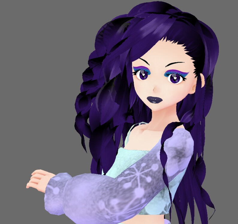 Vroid Makeup Layer: Purple Stripes - Etsy