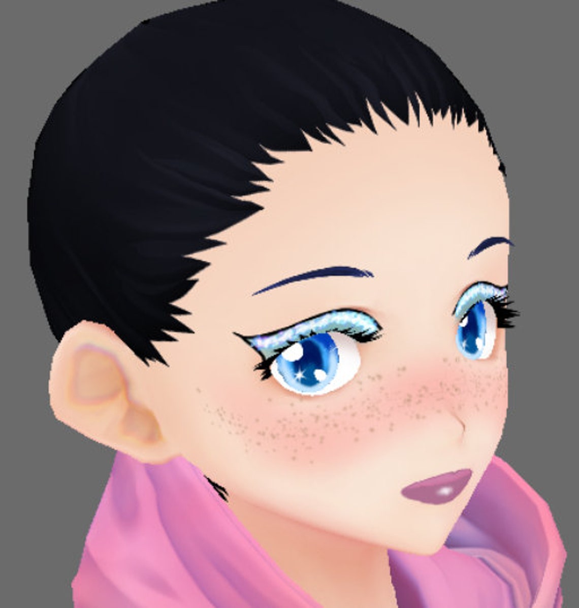 Vroid Makeup Layer: Blue Sparkle - Etsy