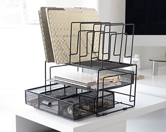 Black Desk Organizer | Etsy