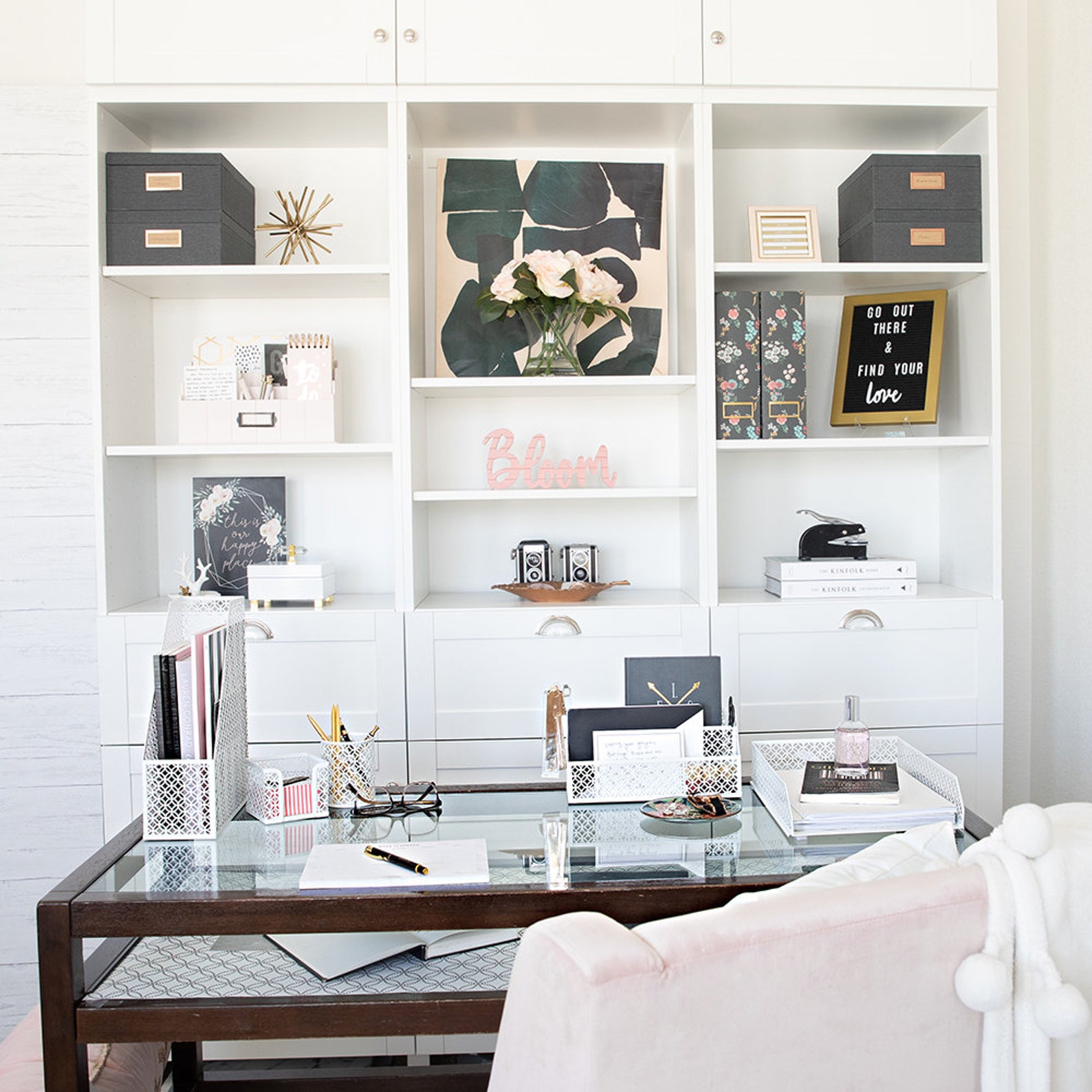 Blu Monaco White 6 Piece Desk Organizer Set | Etsy