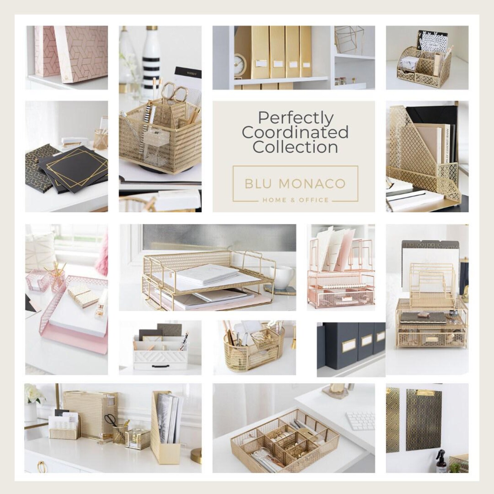 BLU MONACO Paper Organizer Storage: Portable File Box With Handle ...