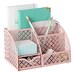Blu Monaco Light Pink Desk Organizer With Drawer - Etsy