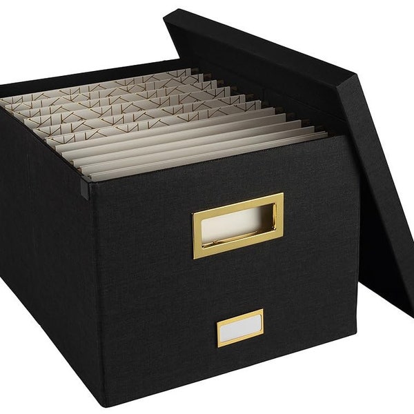 Hanging File Folder Storage Box - Etsy