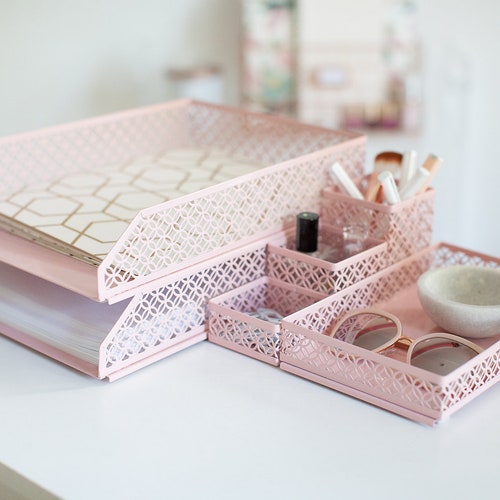 Blush Pink Desk Set - Etsy