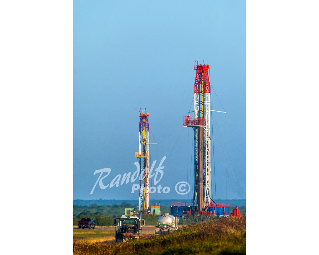 Texas Eagle Ford Shale Oil Field Rig - Etsy