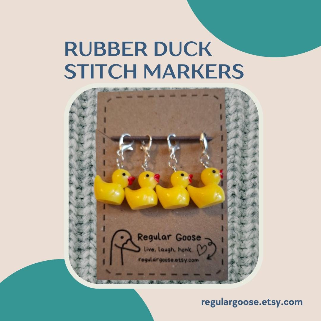 Rubber Duck Stitch Markers (set of 4) - Etsy