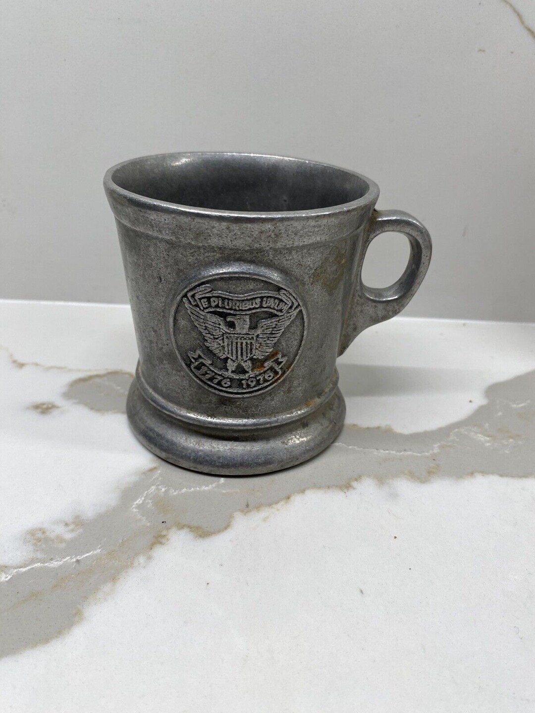 Vintage Pewter Shaving Mug Bicentennial 1776-1976 Made in USA - Etsy