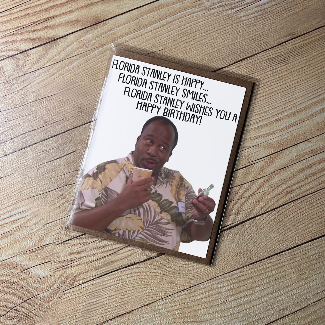 The Office Florida Stanley Birthday Card - Etsy