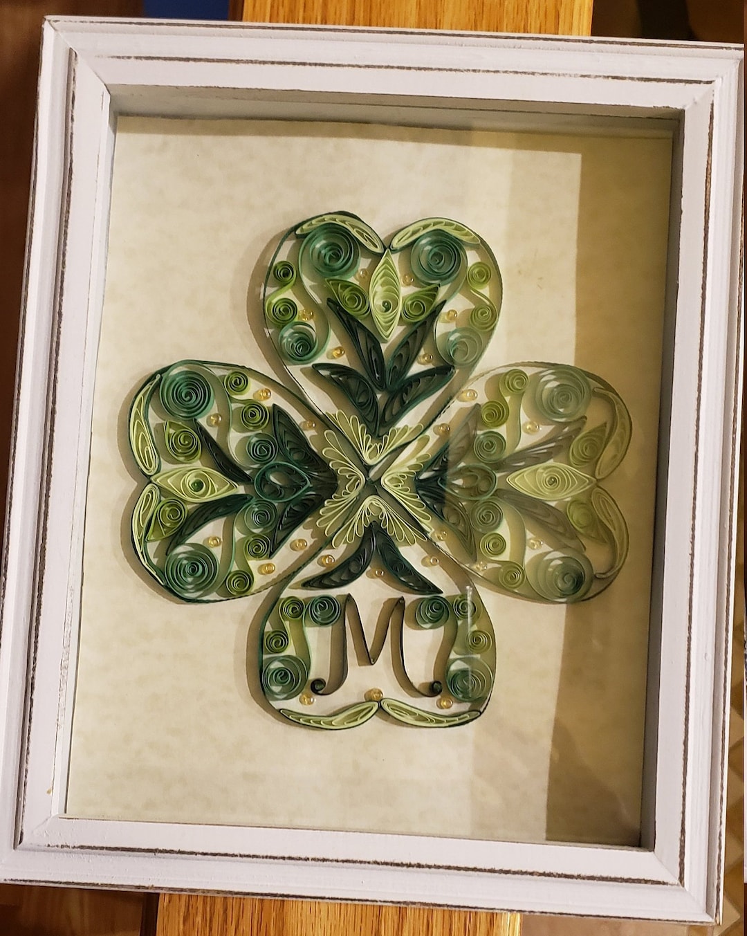 Paper Quilled Shamrock - Etsy