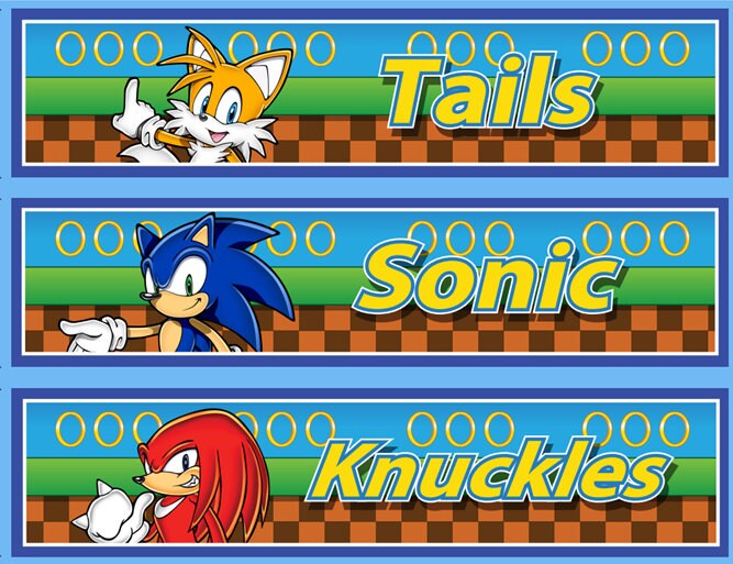 Sonic Water Bottle Label * Sonic Party Label * Sonic Birthday * Sonic ...