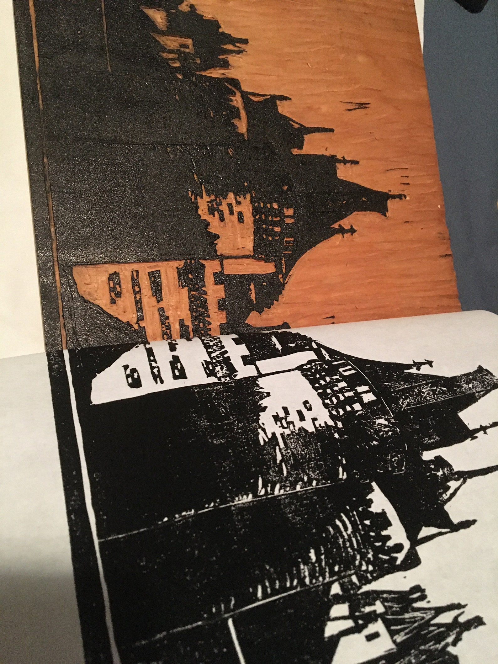 Woodcut Print of Castle in Loire Valley France by Vermont - Etsy