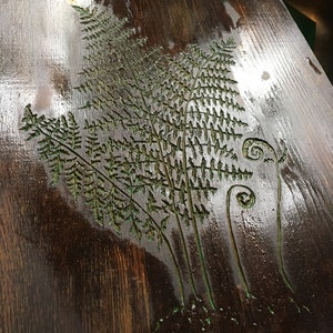 Woodcut Print: Sweet Fern in Black & White - Etsy