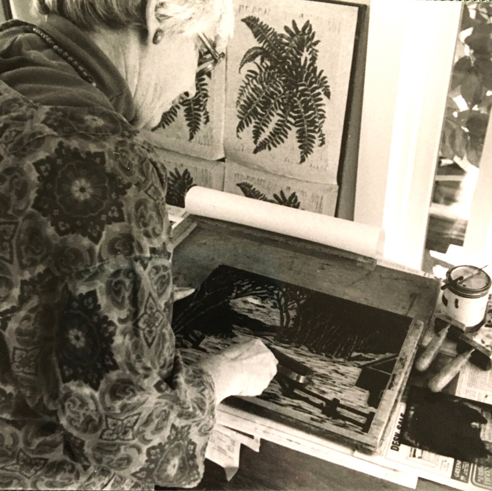 Woodcut Print of Pine Tree Roots at a Lakeshore holding | Etsy