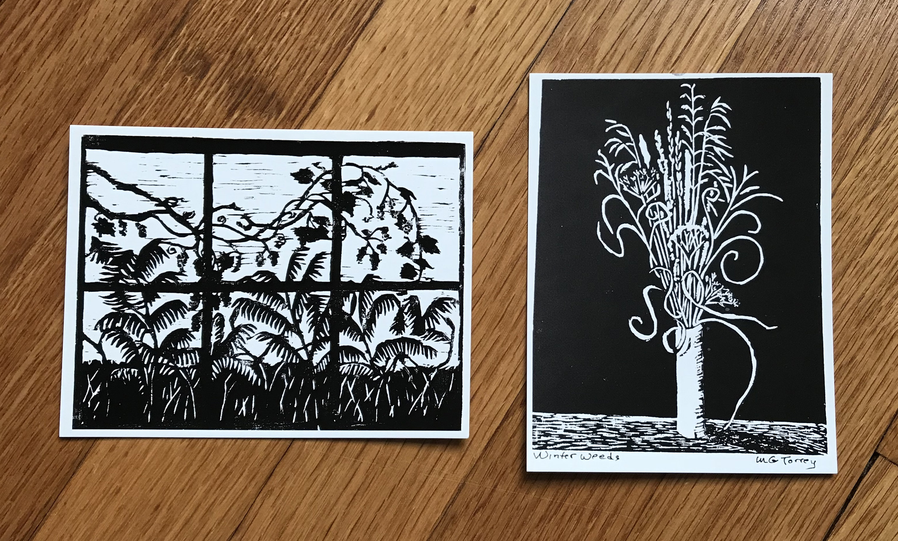10 Postcards of Garden Images From Woodcuts by Vermont Artist Margot ...