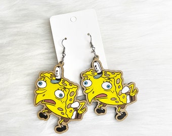 Jewellery Earrings Spongebob TNMT Cartoon Collage 14MM Kawaii Kitsch ...