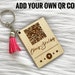 Custom Song QR Code Wood Keychain Personalized QR Code Song - Etsy