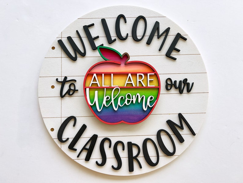 Interchangeable Welcome to Our Classroom Sign Interchangeable | Etsy