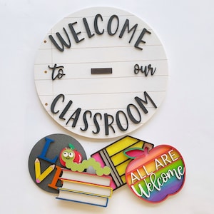 Interchangeable Welcome to Our Classroom Sign - Etsy