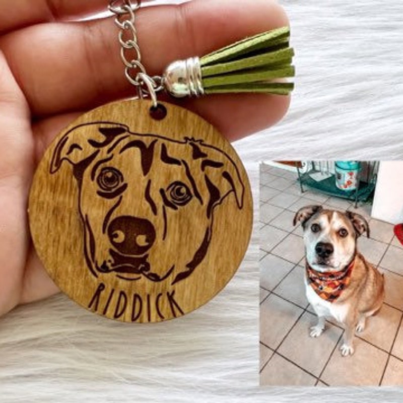 Wood Keychain - Etsy