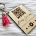 Custom Song QR Code Wood Keychain Personalized QR Code Song - Etsy