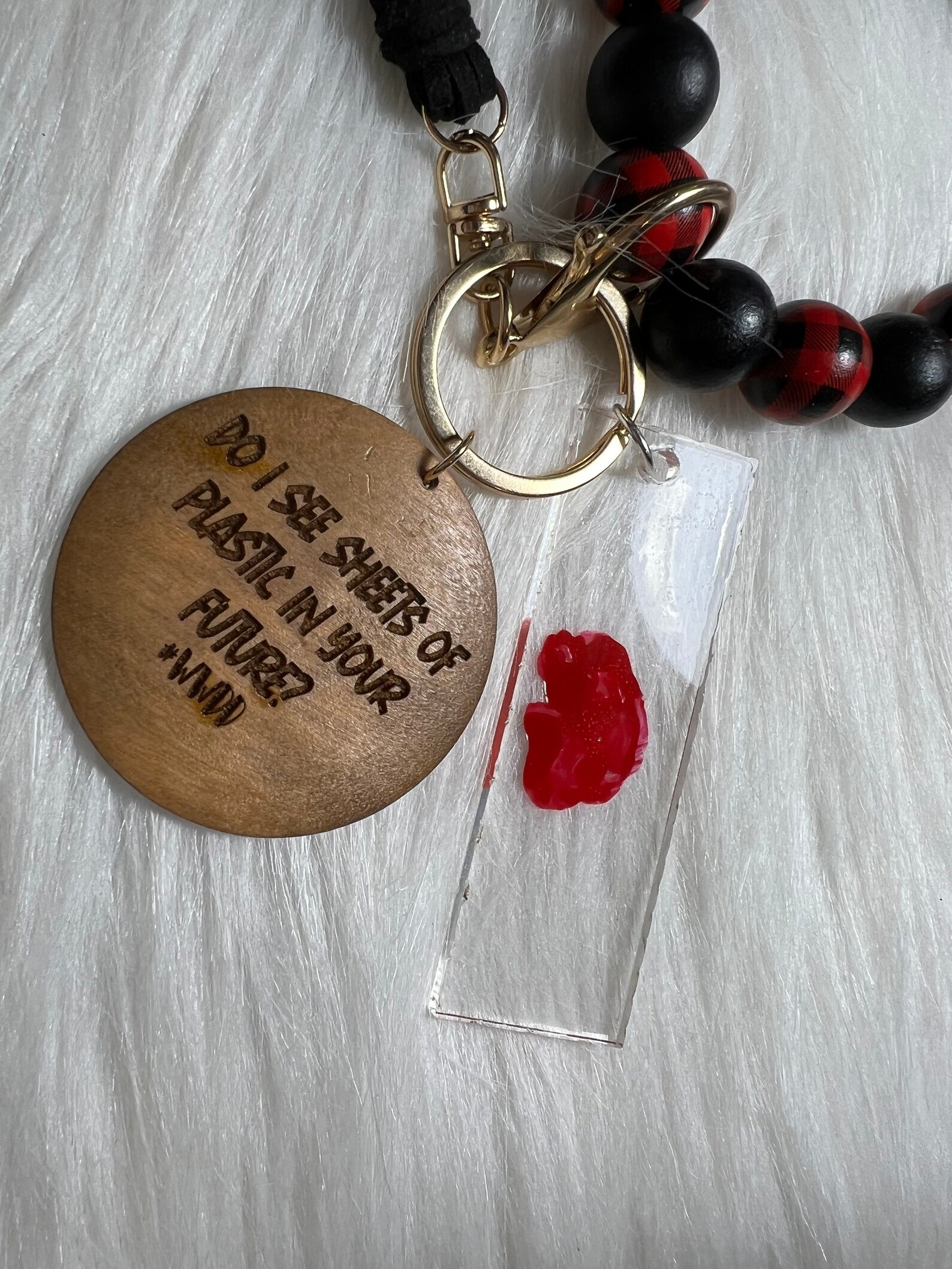 Dexter Inspired Blood Slide Keychain Dexter Morgan Keychain | Etsy