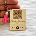 Custom Song QR Code Wood Keychain Personalized QR Code Song - Etsy