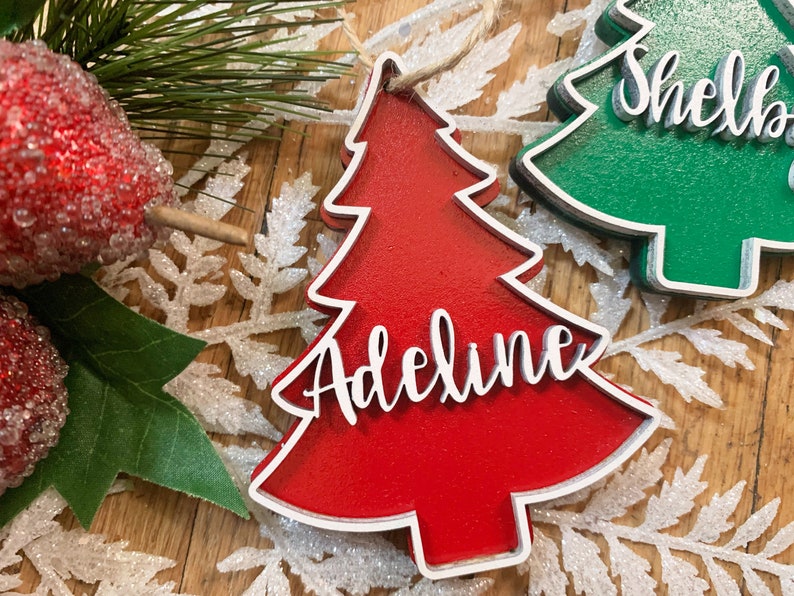 Personalized Name Christmas Ornament Christmas Tree Ornament - Etsy