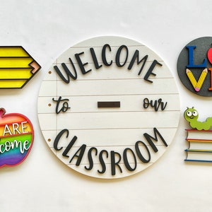 Interchangeable Welcome to Our Classroom Sign - Etsy