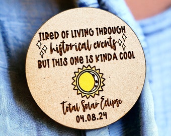 2024 Total Solar Eclipse Commemorative Enamel Pin - Etsy