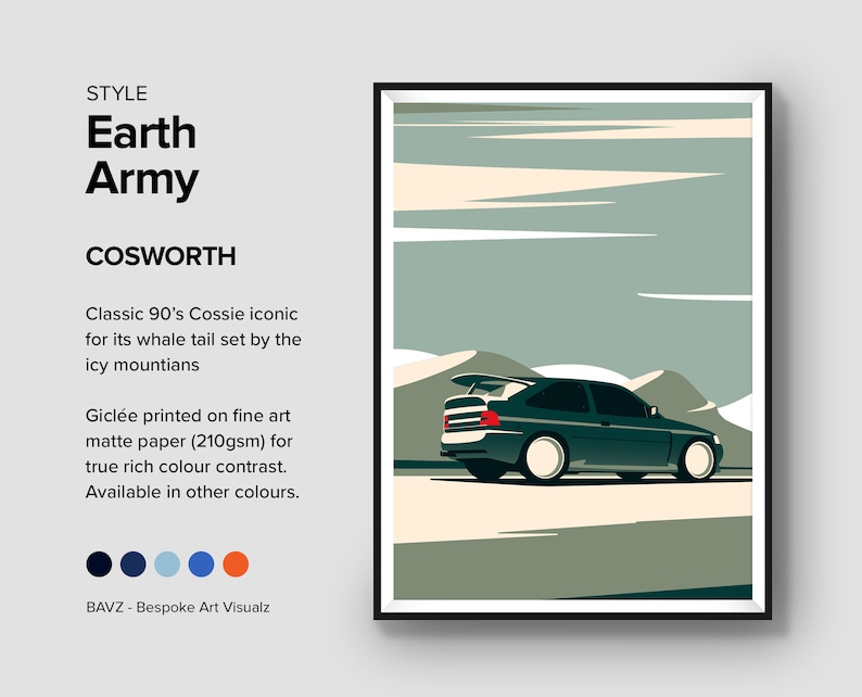 Ford Cosworth Printed on Natural White Matte Fine Art Paper - Etsy UK