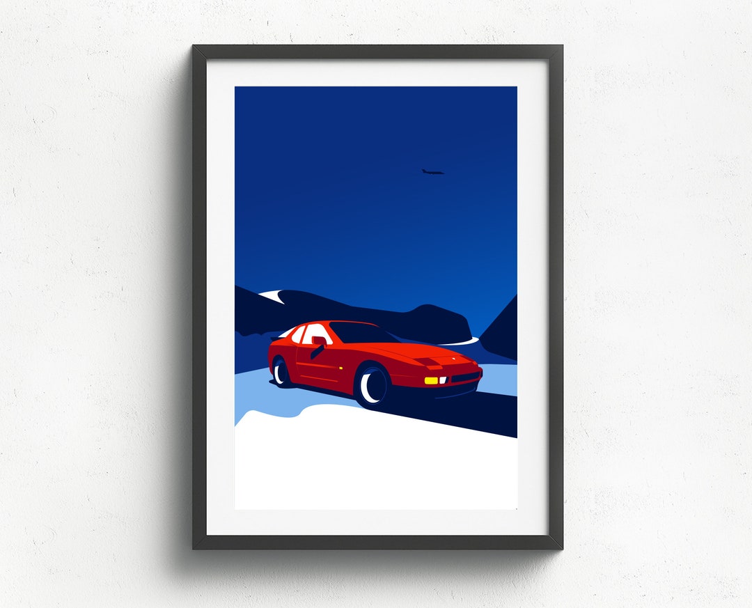 Winter Wonderland: Porsche 944 Artwork - Ideal Birthday Present for Car ...