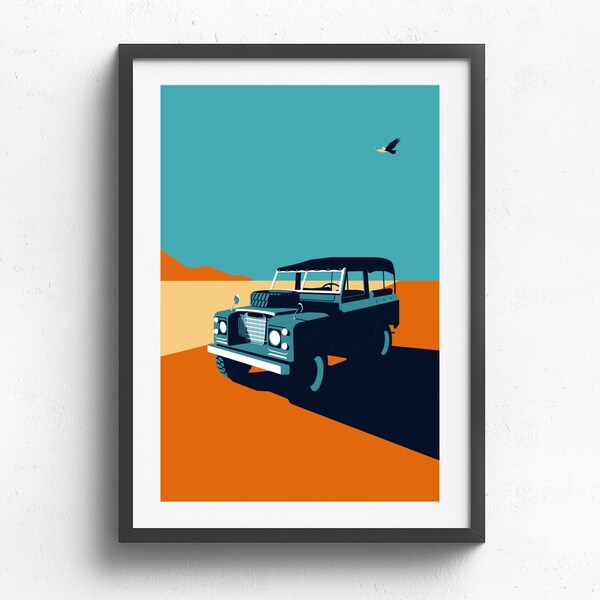 Land rover print - Etsy Nederland
