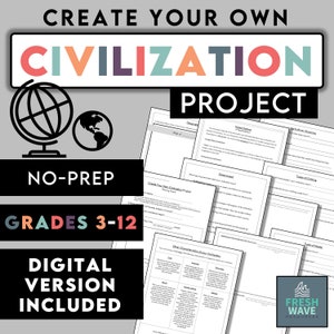 Create-your-own Civilization Project | NO PREP | Digital | Student ...