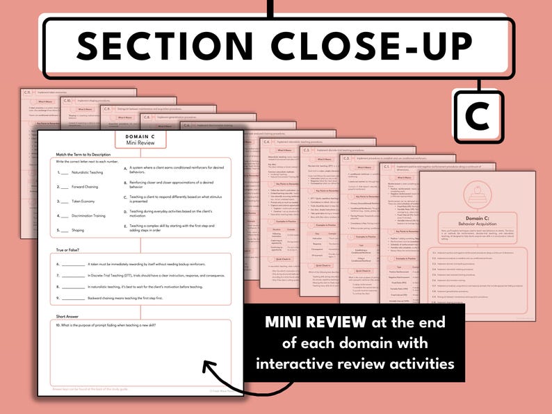 RBT Study Guide, RBT Exam Prep 2026, ABA Study Guide, Behavior Tech Printable, Task List 3rd ...