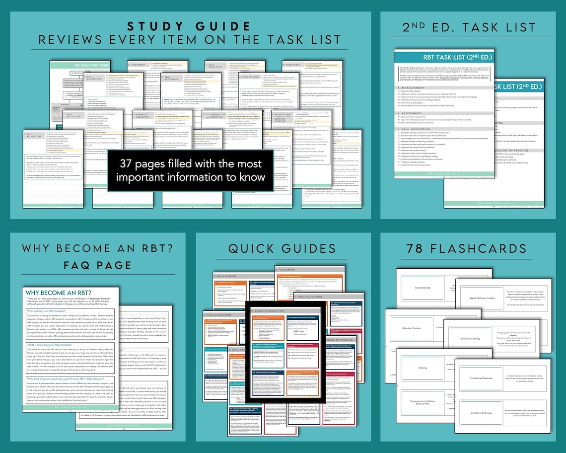 Complete RBT Exam Study Guide RBT Workbook Behavior - Etsy Complete RBT Exam Study Guide RBT Workbook Behavior - Etsy
