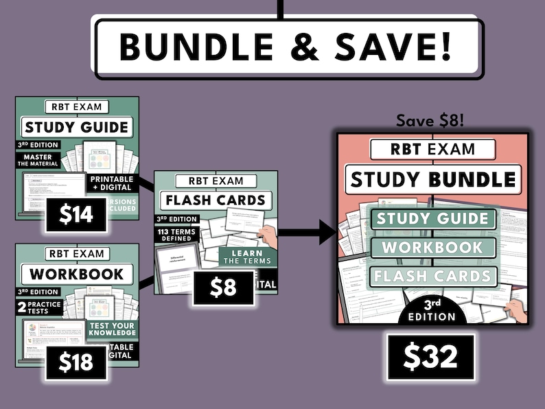 RBT Study Guide, RBT Exam Prep 2026, ABA Study Guide, Behavior Tech ...