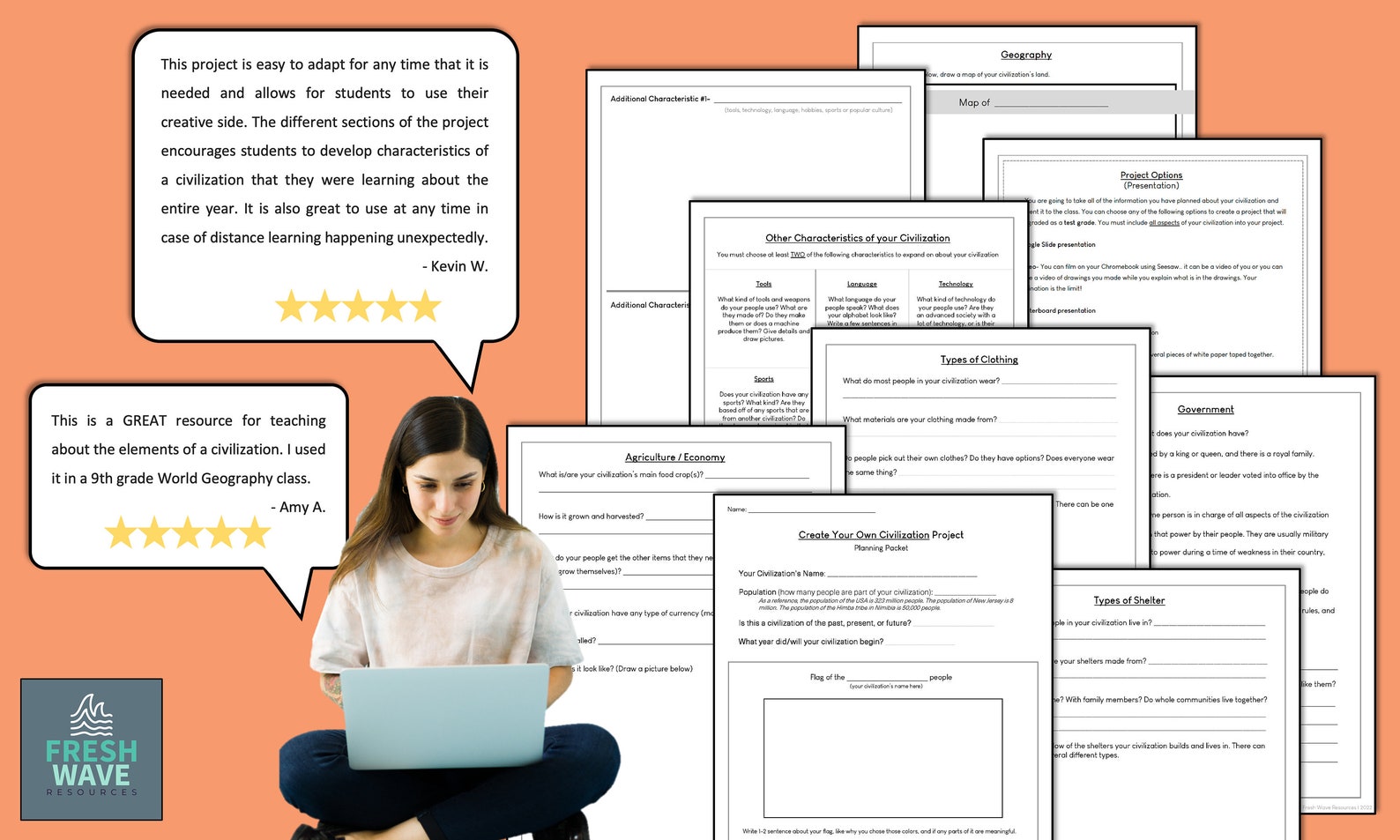 Create-your-own Civilization Project | NO PREP | Digital | Student ...