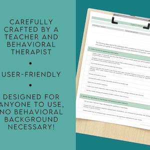 Functional Behavior Assessment Kit - Printable and Digital Forms for an ...