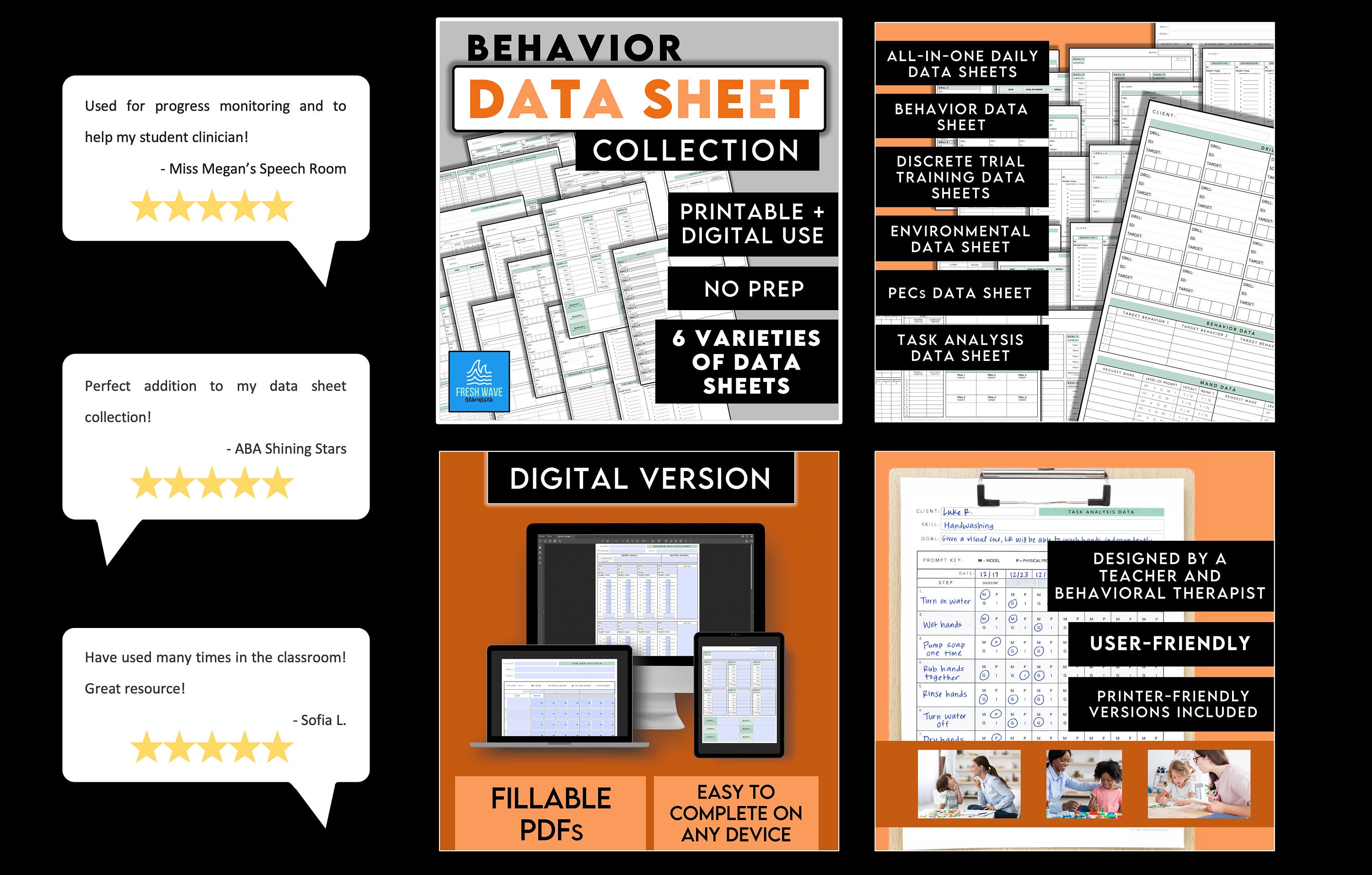 Complete BEHAVIOR Bundle | ABA Resources Data Sheets Token Economy FBA ...