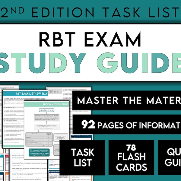 Rbt Study Guide - Etsy