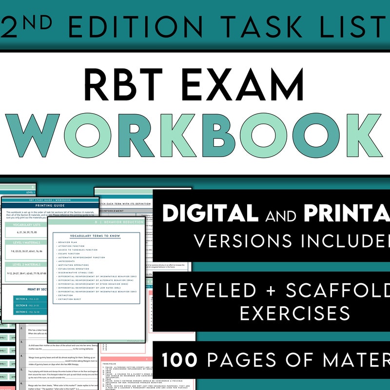 Rbt Exam Flash Cards - Etsy