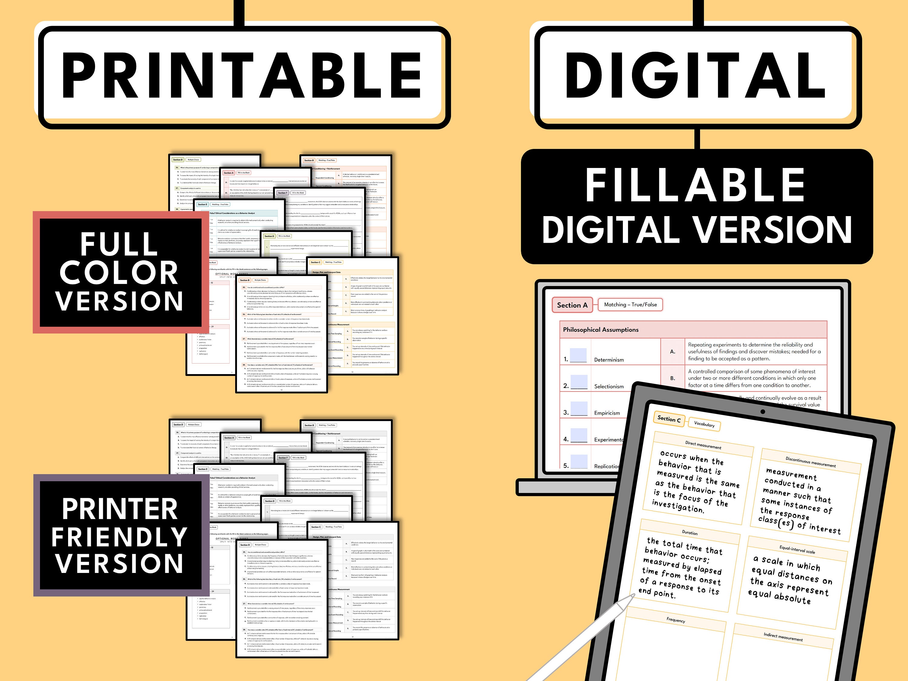 BCBA Exam Study Bundle 6th Edition Study Guide, Workbook, Flash Cards ...