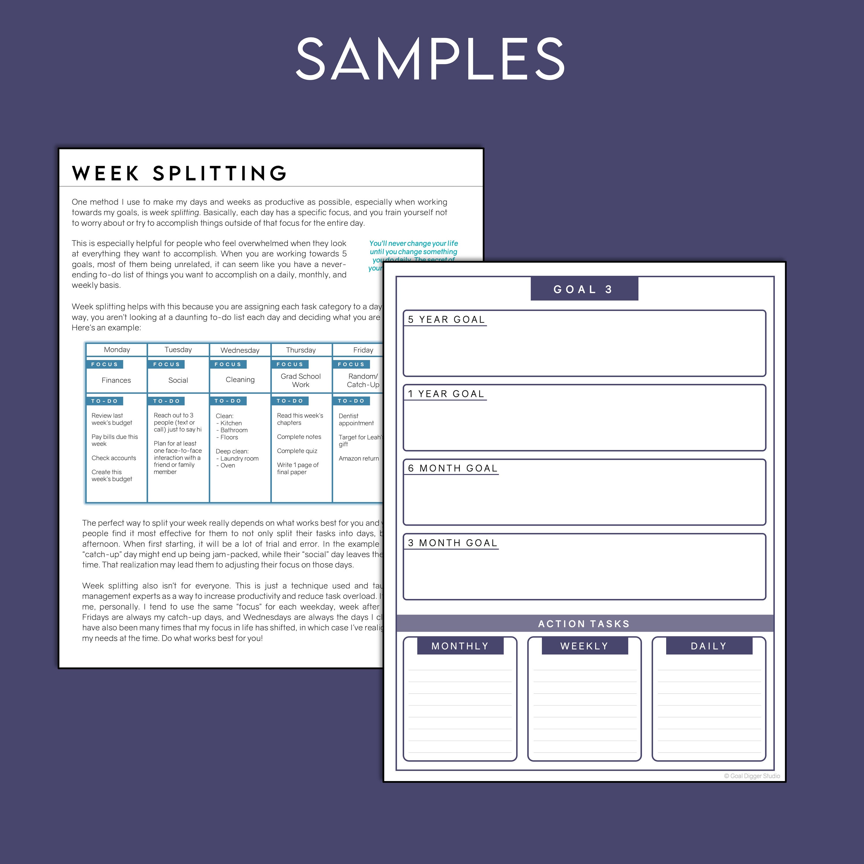 The Ultimate Goal Planning Workbook | Self Development | Better Life ...